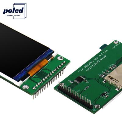 China POLCD 2.4 Inch TFT LCD Display 240×320 Resolution 260 Nits ST7789V2 Touch Screen for sale