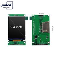 China 2.4 Inch TFT LCD Display with 240x320 Resolution, 260 NIT Brightness, 18-Pin Capacitive Touch Screen for sale