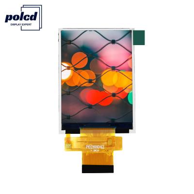 China 2.8 Inch TFT LCD Touch Screen Display - 240x320 Resolution, 300 Nits Brightness, ILI9341V Driver for sale