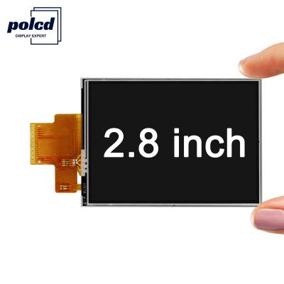 China 2.8 Inch TFT LCD Display 240x320 Resolution 260 Nits ST7789V Touch Panel with 4-Wire SPI Interface for sale