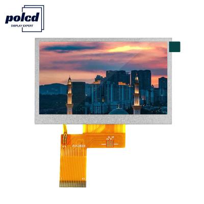 China 4.3 Inch 800x480 TFT LCD Display with RGB 24-bit Interface and 300 Nits Brightness for Industrial Applications for sale