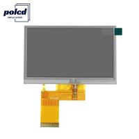 China 4.3 Inch 800×480 TFT LCD Display with 280+Q38 Nits Brightness and RGB 24-bit Interface for sale