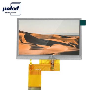 China 4.3 Inch 800x480 TFT LCD Display Panel with RGB 24-bit Interface and ST7262E43 Driver IC for sale