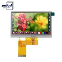 China 4.3 Inch TFT LCD Display with Capacitive Touchscreen - 800×480 Resolution, 300 Nits Brightness, RGB 24bit Interface for sale