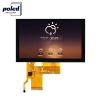 China 5-Inch 800x480 IPS TFT LCD Display with Capacitive Touch Screen - 300 Nits Brightness, -20°C to 70°C Operating Range for sale