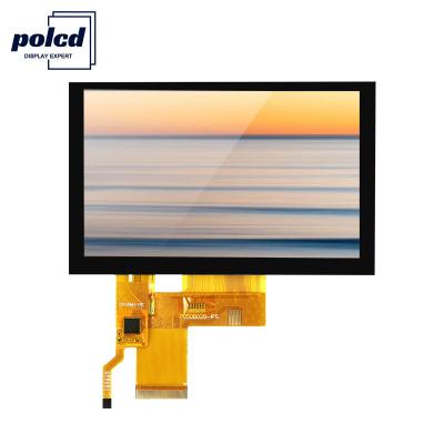 China Polcd ST7262 5 Inch LCD Display 800×480 TFT Touch Screen 40 Pin with 300 Nits Brightness for sale