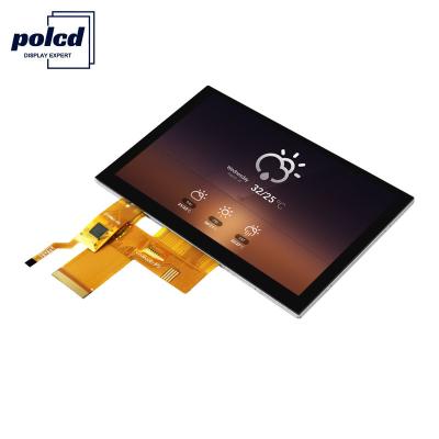 China 5 Inch IPS TFT LCD Display 800×480 Resolution 300 Nits Brightness RGB 24-Bit Interface for sale