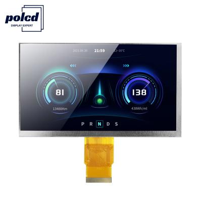 China 7 Inch 300 Nits TFT LCD Display with 800x480 Resolution and RGB 24-Bit Interface for Industrial Applications for sale