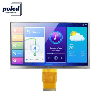 China 7 Inch 800x480 RGB 24 Bit 300 cd/m² High Brightness LCD Display Industrial TFT Module for sale
