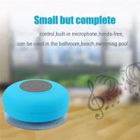 China Portable Mini Wireless BT Speaker Bathroom Stereo Sound Box Suction Cup Waterproof Speaker IPX4 for sale
