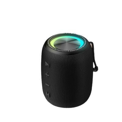 China Portable Outdoor 10W TWS Stereo Bass Mini Subwoofer Speaker RGB Light IPX-6 Waterproof for sale