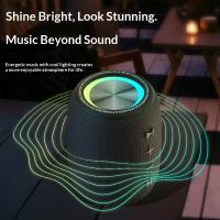 China Portable Outdoor 10W TWS Stereo Bass Mini Subwoofer Speaker RGB Light IPX-6 Waterproof for sale