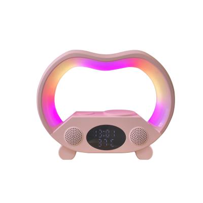 China RGB LED Speaker Sound Box Mini Wireless Subwoofer Portable Bluetooth Outdoor Double Bass BT 5.3 Mobile Audio Player for sale