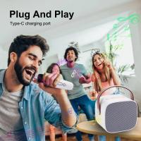 China Audio Integrated Microphone Karaoke Wireless Speaker Lamp Portable Home Singing Family Outdoor Bluetooth Music Compact for sale