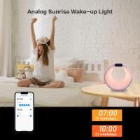 China Smart Mini 4-in-1 Wireless Speaker LED RGB Night Light Digital Clock Bluetooth Portable AC QC3.0 USB-C Charging Bedside for sale