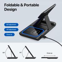 China 3 In 1 Magnetic Wireless Charger Stand With Fast Charging 15W For iPhone Watch Mobile Phone for sale