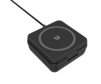 China 3 In 1 Folding Magnetic Wireless Charger 15W Fold Fast Charging Stand Mobile Phone Support Portable Foldable Wireless Charger for sale