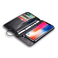 China Charging Wallet Portable Power Bank 5W Output Customizable Logo Mobile Business Gift Card Bag Wireless Charger Compact for sale