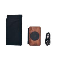 China Foldable Stand Wood Wireless Charger 3-in-1 15W Multi-Function QC3.0 PD Type-C Port Mobile Phones Fast Charging Dock for sale