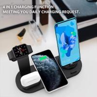 China 7 In 1 Phone Watch Earbud Charger Station 10W 5V/2A Wireless Multi Device Fast Charging Dock for sale