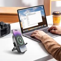 China Mobile Phone Fast Charging Wireless Charger Stand Vertical Folding OEM 15W Mobile Phone Charger Multifunctional Charger for sale