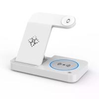 China 15W Fast Wireless Charging 3 1 For Stand Charger Station Holder Mobile Phone Watch Cell Phone Fold Thin Charger for sale
