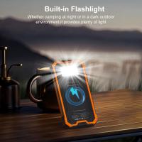 China Solar Wired Power Bank 10000mAh Portable Wireless Charger Outdoor Battery Fast Charging for sale