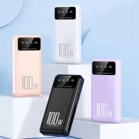 China Super Fast Wired Power Bank 100W Wireless Li Polymer 2 in 1 Quick Charger Portable for sale