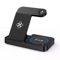 China 3 In 1 15W Magnetic Fast Charging Wireless Charger Folding Mobile Phone Bracket Multifunctional Fast Charging Wireless Mobile for sale