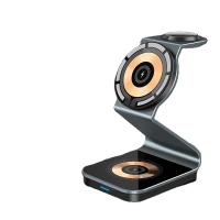 China 3 In 1 Fast Charging Wireless Charger Dock Station 15W 10W For Mobile Devices for sale
