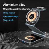 China Intelligent 5 in 1 Wireless Charger Stand Fast Charger Cable Set Multi Function 15W for sale