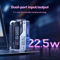 China Removable Li Polymer Battery Power Bank 5000mAh Waterproof Portable Built in Data Cable Wired Fast Charger for Mobile for sale