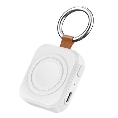China Mini Watch Cordless Power Bank Wireless 1500mAh Magnetic PD Portable Keychain Charger for sale