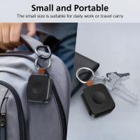 China Mini Watch Cordless Power Bank Wireless 1500mAh Magnetic PD Portable Keychain Charger for sale