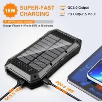 China Dual USB Waterproof Solar Power Bank for sale