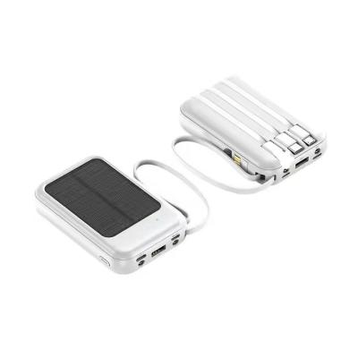 China Micro USB Solar Wired Power Bank 10W Mini Compact Portable Charger Outdoor Battery for sale