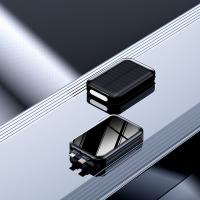 China Super Mini Solar Cordless Power Bank 22.5W 5000mAh Keychain Fast Charger With Flashlight for sale