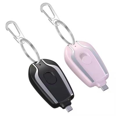 China Mini Type C Keychain Portable Power Station Emergency Charger With LI Polymer Battery Power Bank for sale