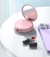China Mirror Wired Power Bank 10000mAh Mini Slim Portable Fast Charging Compact Mobile Charger for sale