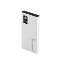 China Price OEM Customized Power Bank 10000mah Dual USB Fast Charge Plaid Pattern Power Bank with Digital Display for sale