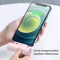 China Emergency Pocket Keychain Powerbank 5000mah Charger Fast Charging Ultra Slim Capsule Power Banks for sale