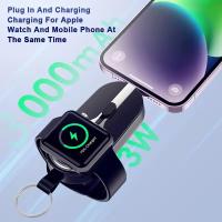 China Keychain 2 In 1 Cordless Power Bank Portable Wireless Emergency Watch Charging Mini Pod for sale