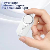 China Keychain 2 In 1 Cordless Power Bank Portable Wireless Emergency Watch Charging Mini Pod for sale