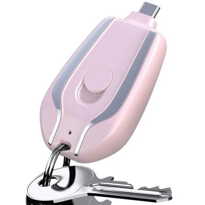 China Top Selling Products Small Portable Emergency Keychain Power Bank Phone Mini Key Chain Portable Charger for sale
