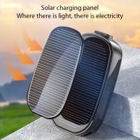 China Keychain Solar Cordless Power Bank 1200mAh Portable Charger TWS Earphone Emergency Backup for sale