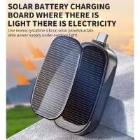 China Emergency Solar Cordless Power Bank 1200mAh Mini Keychain Portable Charger Key Chain for sale