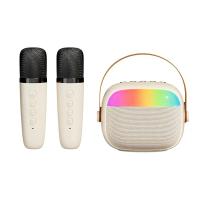 China Wireless Karaoke Speaker With Microphone RGB Light Mini Portable BT Speaker For Home Party for sale