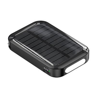 China 5000Mah Ultra Slim 22.5W Solar Power Bank Large Capacity Portable Solar Keychain Power Bank with Flash Light and Interface for sale