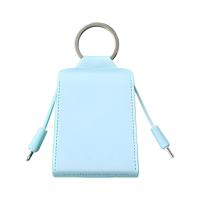 China Dual-Wire Portable Power Bank with Keychain and Li-Polymer Battery Type-C Input/Output 5W Output for sale