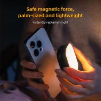 China F662 Portable Mini LED Selfie Light Adjustable Outdoor Makeup Photography Studio Lighting Magnetic Pocket Fill Phone Fill Light for sale